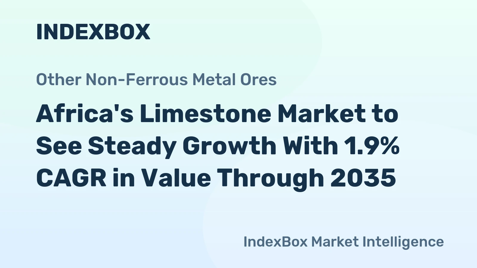 Africa's Limestone Market to See Steady Growth With 1.9% CAGR in Value Through 2035