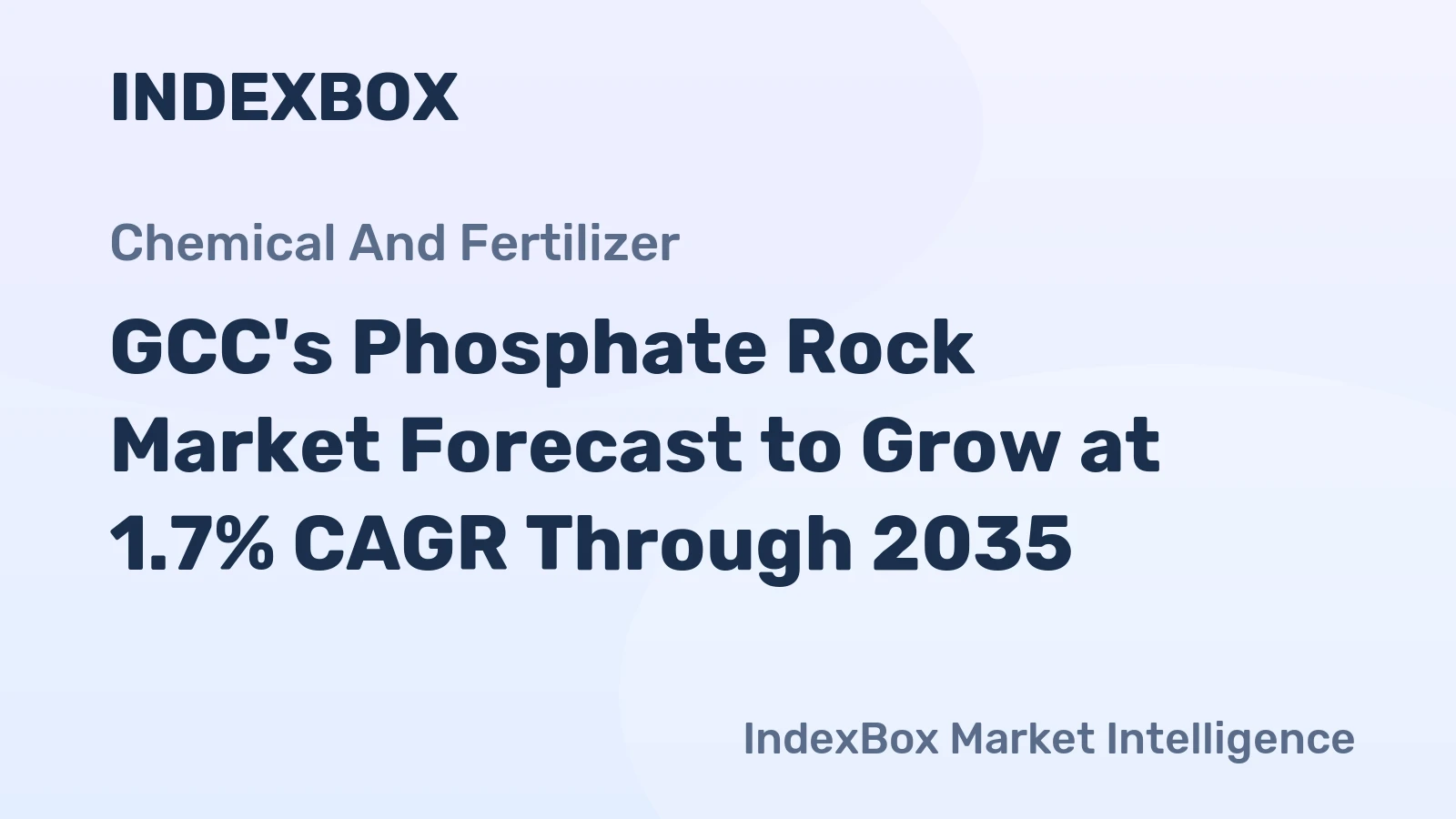 GCC's Phosphate Rock Market Forecast to Grow at 1.7% CAGR Through 2035