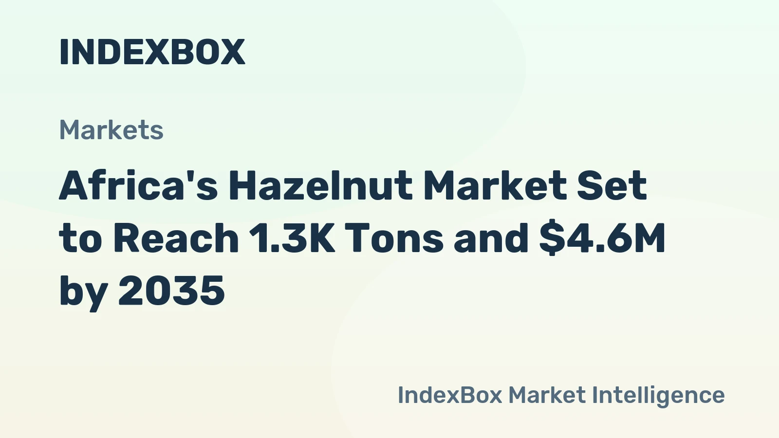 Africa's Hazelnut Market Set to Reach 1.3K Tons and $4.6M by 2035