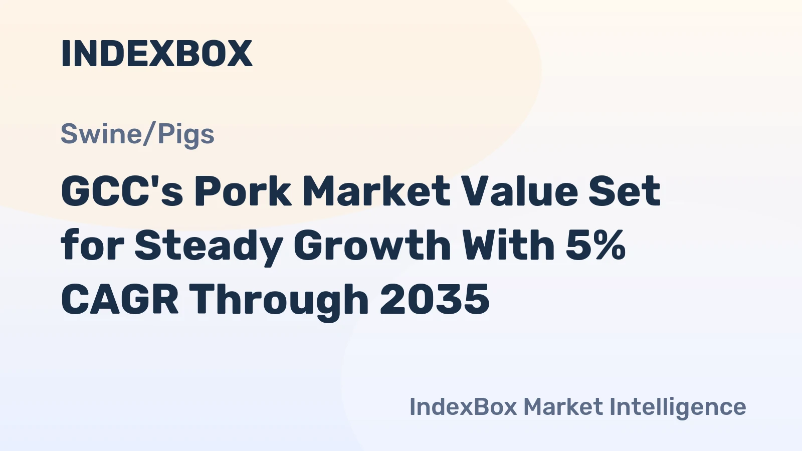 GCC's Pork Market Value Set for Steady Growth With 5% CAGR Through 2035