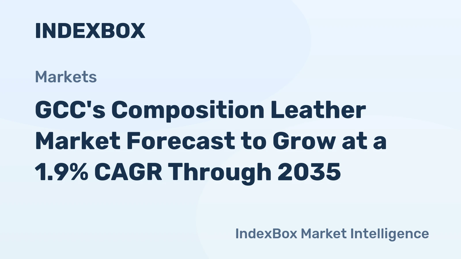 GCC's Composition Leather Market Forecast to Grow at a 1.9% CAGR Through 2035