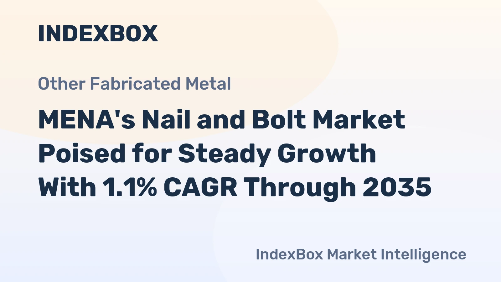 MENA's Nail and Bolt Market Poised for Steady Growth With 1.1% CAGR Through 2035