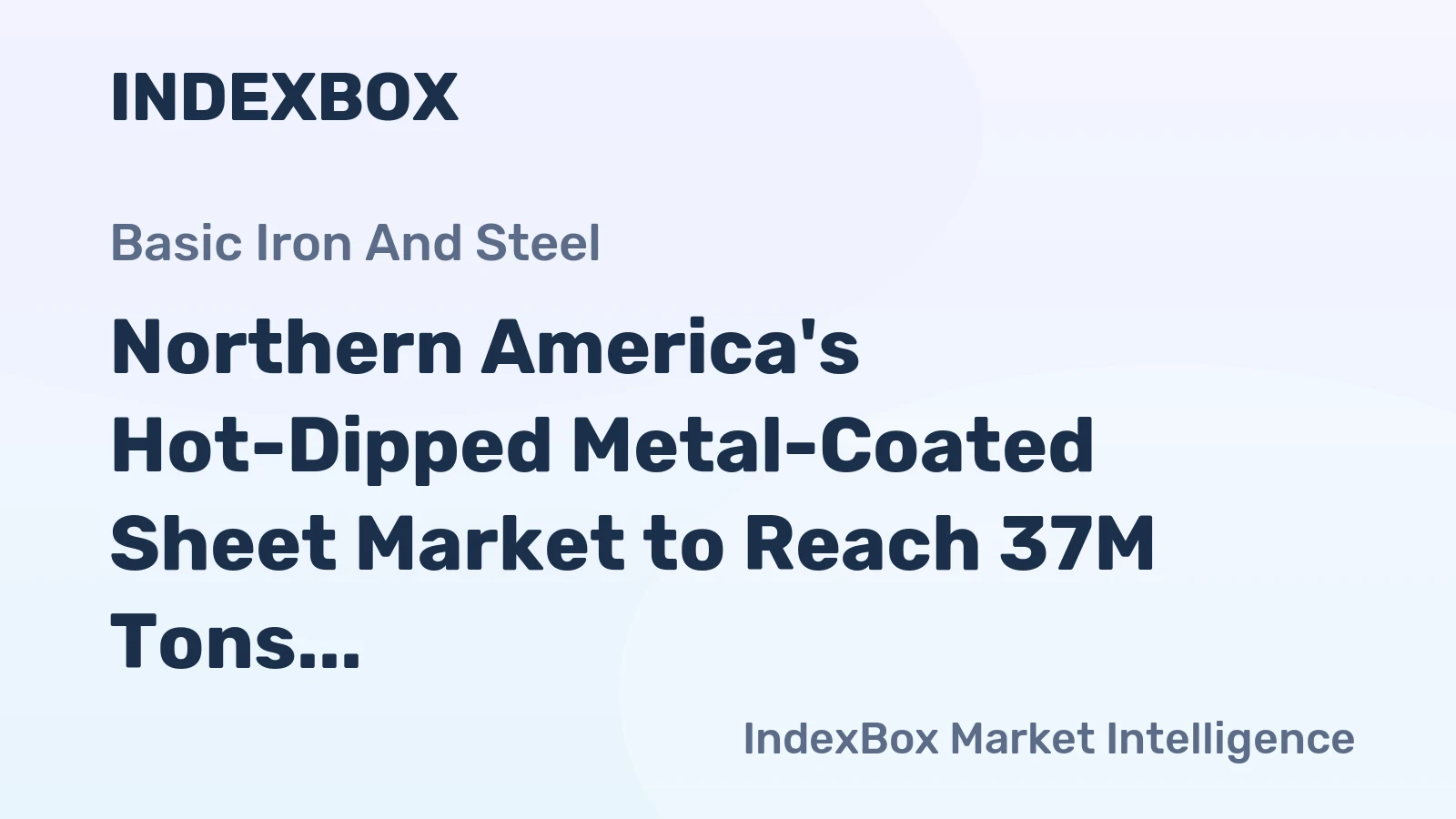 Northern America's Hot-Dipped Metal-Coated Sheet Market to Reach 37M Tons by 2035