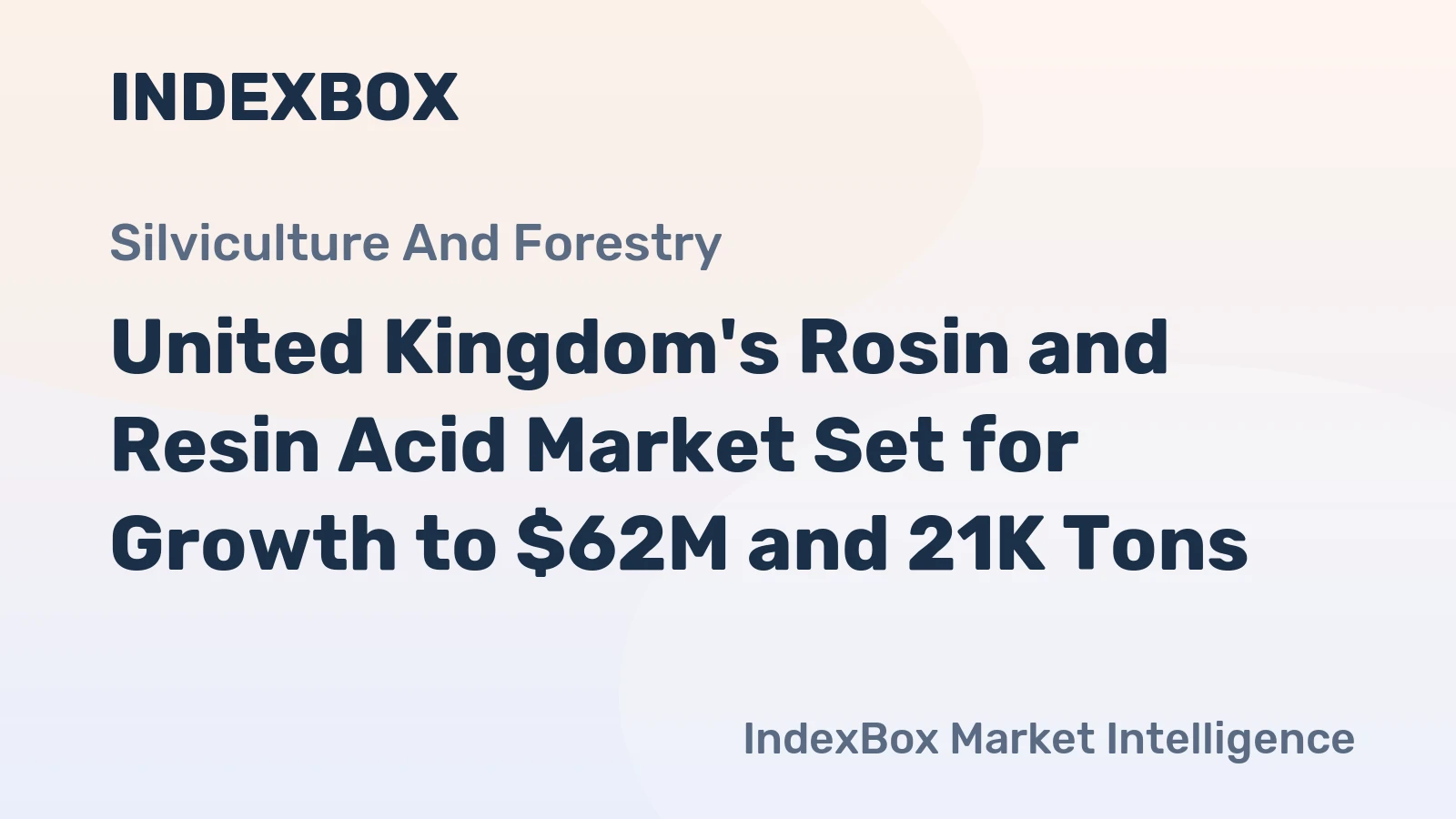 United Kingdom's Rosin and Resin Acid Market Set for Growth to $62M and 21K Tons