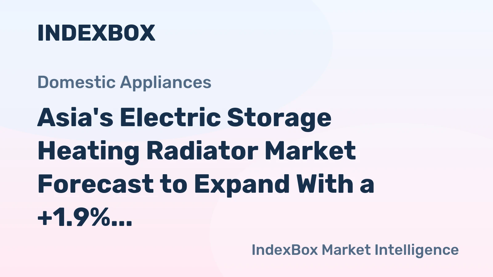 Asia's Electric Storage Heating Radiator Market Forecast to Expand With a +1.9% Value CAGR Through 2035