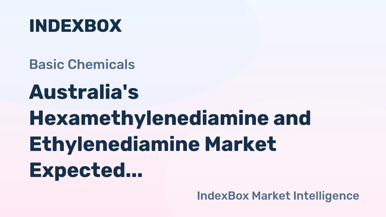 Australia's Hexamethylenediamine and Ethylenediamine Market Expected to See 7.0% Growth in Volume and 8.6% Growth in Value by 2035