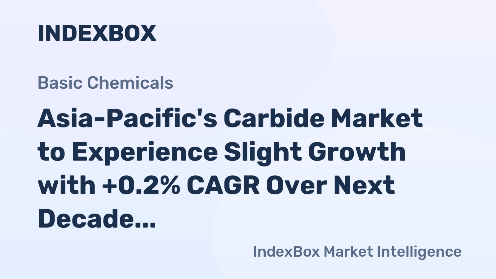 Asia-Pacific's Carbide Market to Experience Slight Growth with +0.2% CAGR Over Next Decade