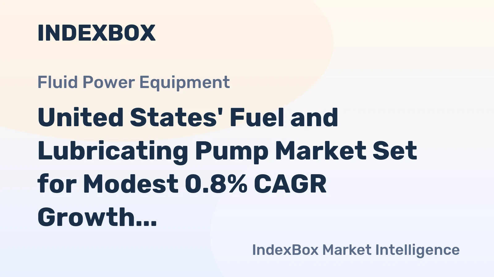 United States' Fuel and Lubricating Pump Market Set for Modest 0.8% CAGR Growth Through 2035