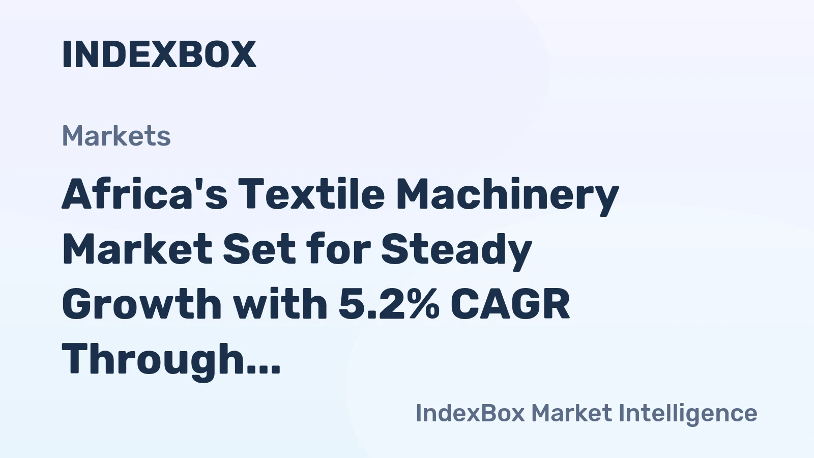 Africa's Textile Machinery Market Set for Steady Growth with 5.2% CAGR Through 2035