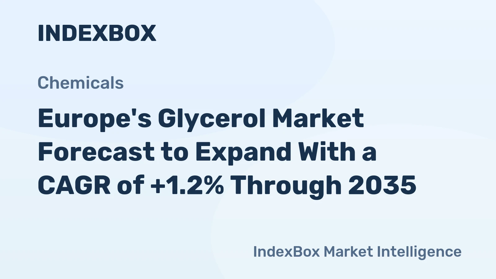 Europe's Glycerol Market Forecast to Expand With a CAGR of +1.2% Through 2035