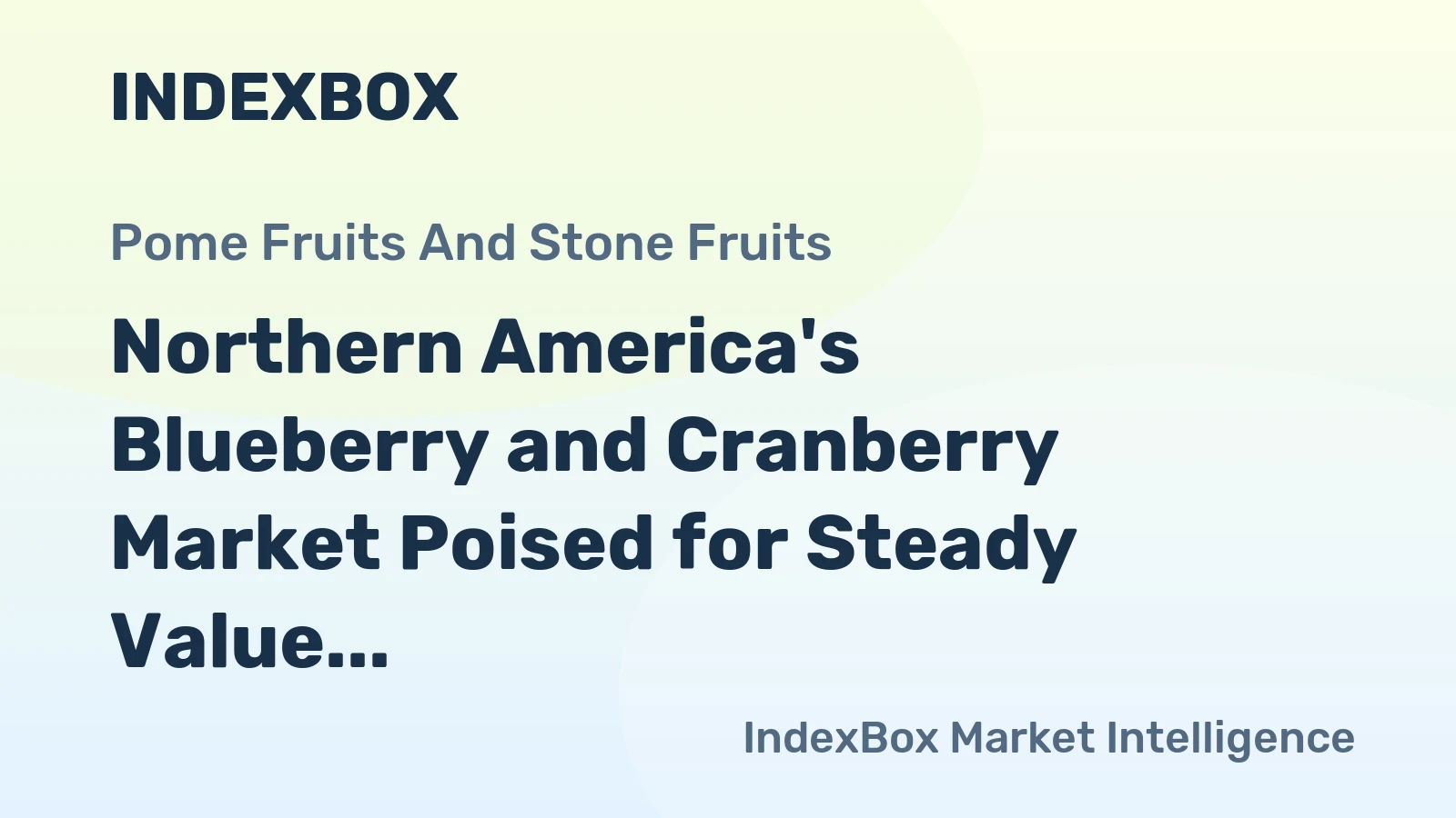 Northern America's Blueberry and Cranberry Market Poised for Steady Value Growth With 5.3% CAGR Through 2035