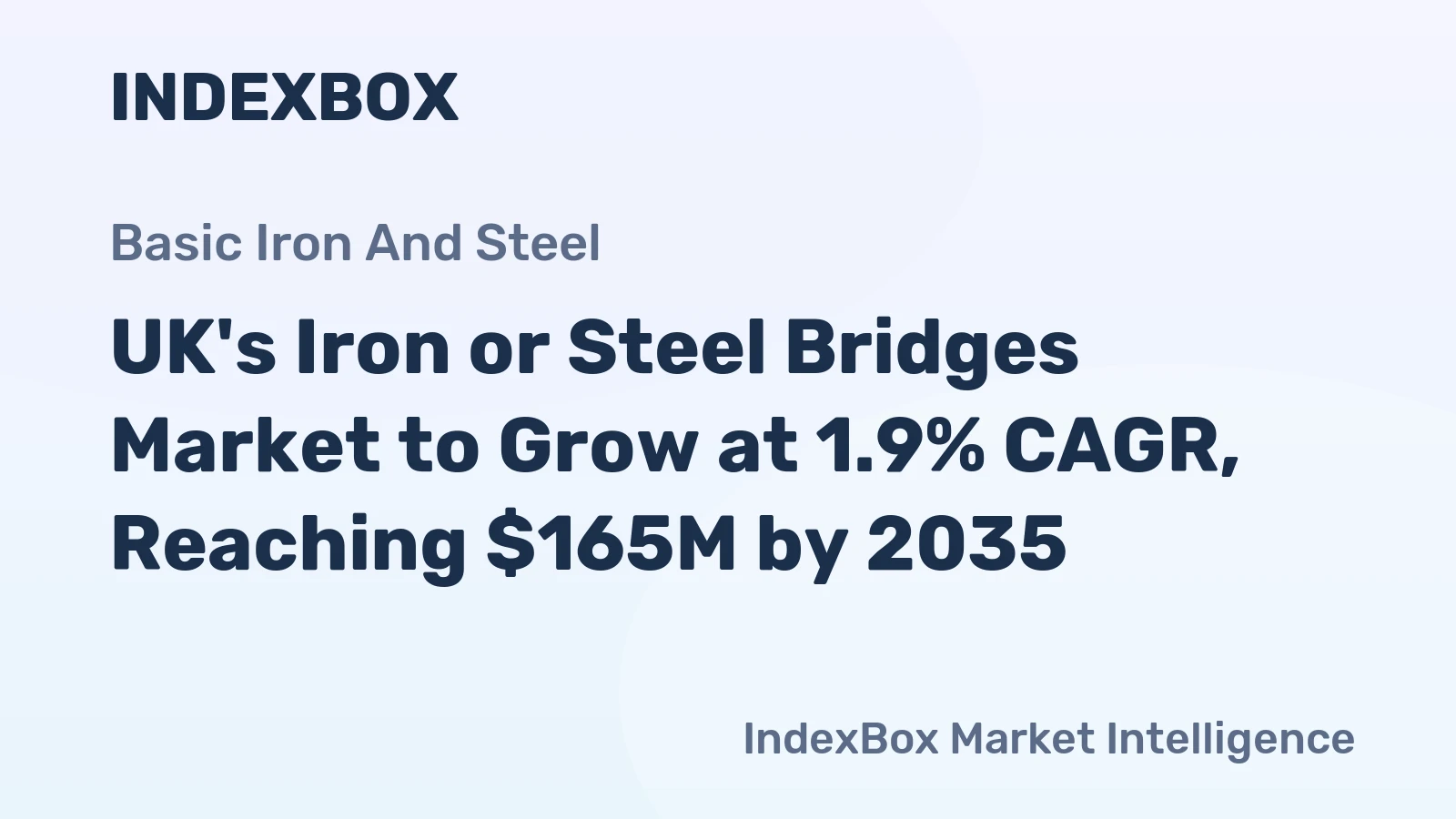 UK's Iron or Steel Bridges Market to Grow at 1.9% CAGR, Reaching $165M by 2035