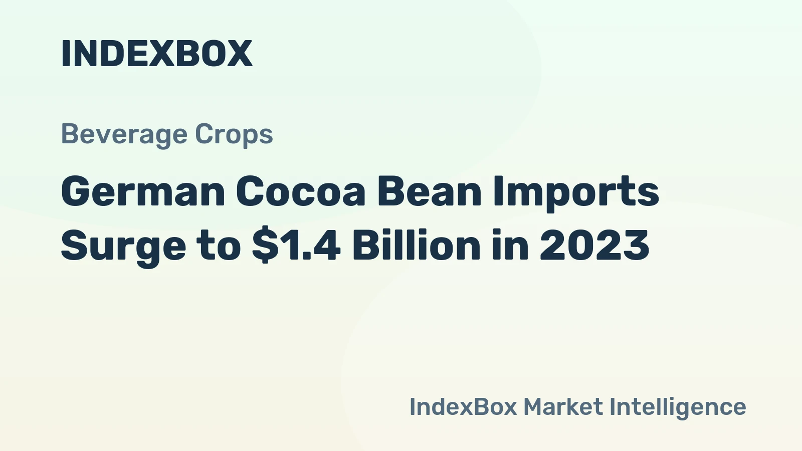 German Cocoa Bean Imports Surge to $1.4 Billion in 2023