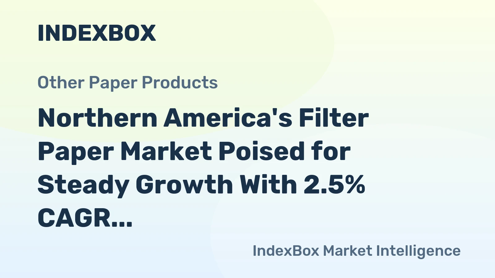 Northern America's Filter Paper Market Poised for Steady Growth With 2.5% CAGR Value Increase
