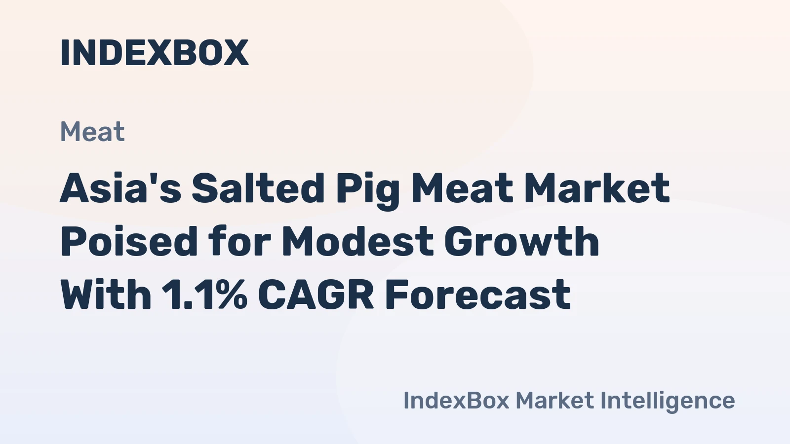Asia's Salted Pig Meat Market Poised for Modest Growth With 1.1% CAGR Forecast