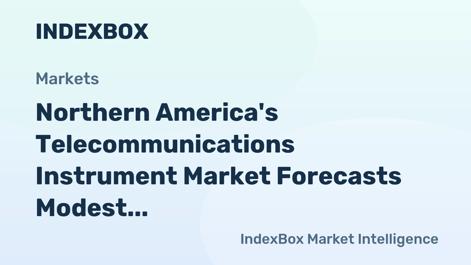 Northern America's Telecommunications Instrument Market Forecasts Modest +0.6% CAGR Growth Through 2035