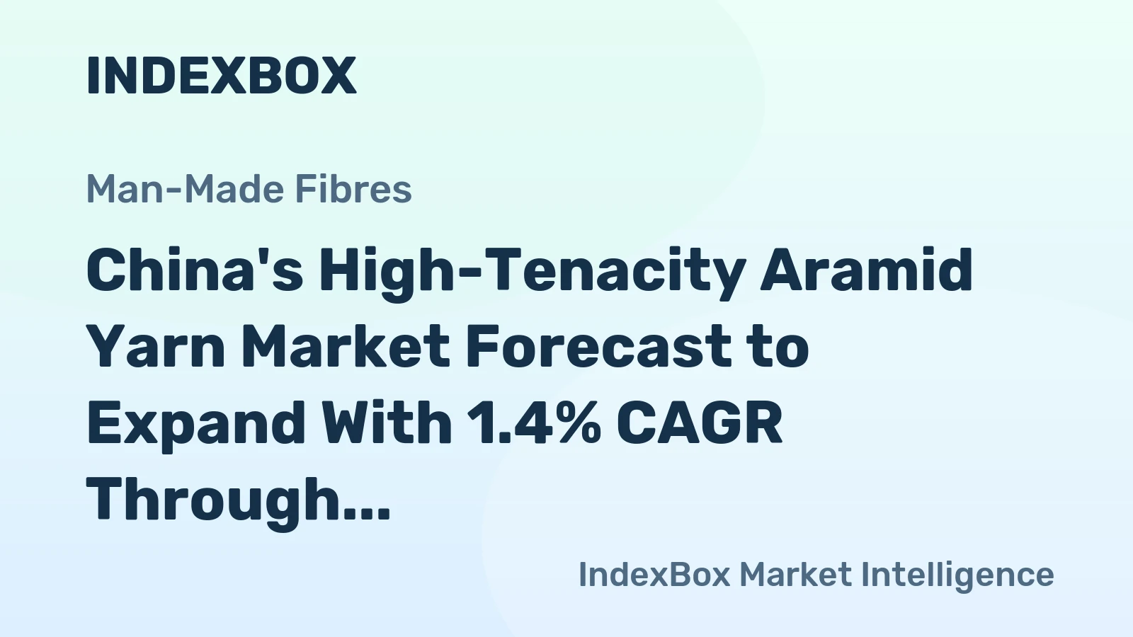 China's High-Tenacity Aramid Yarn Market Forecast to Expand With 1.4% CAGR Through 2035