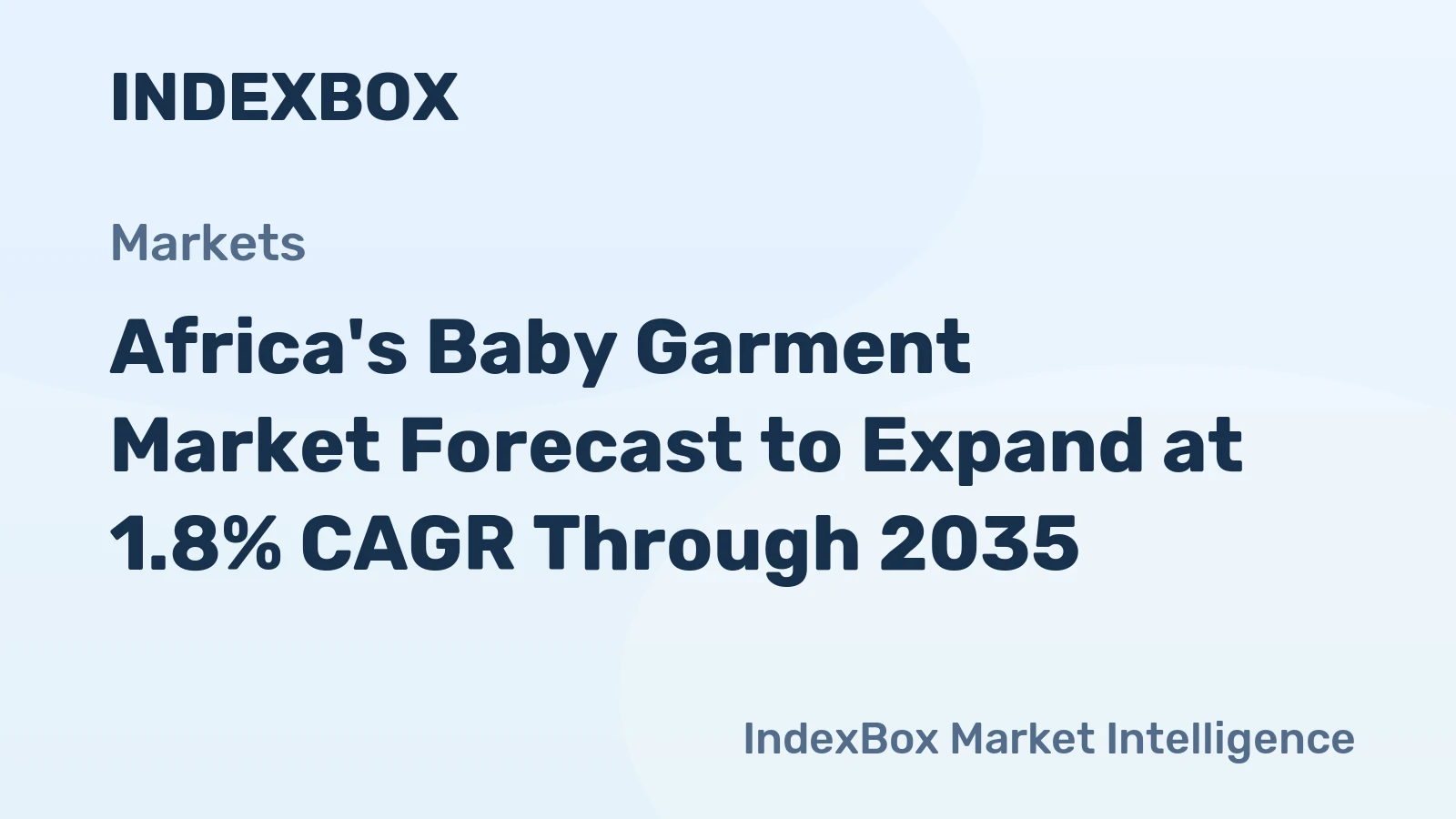 Africa's Baby Garment Market Forecast to Expand at 1.8% CAGR Through 2035