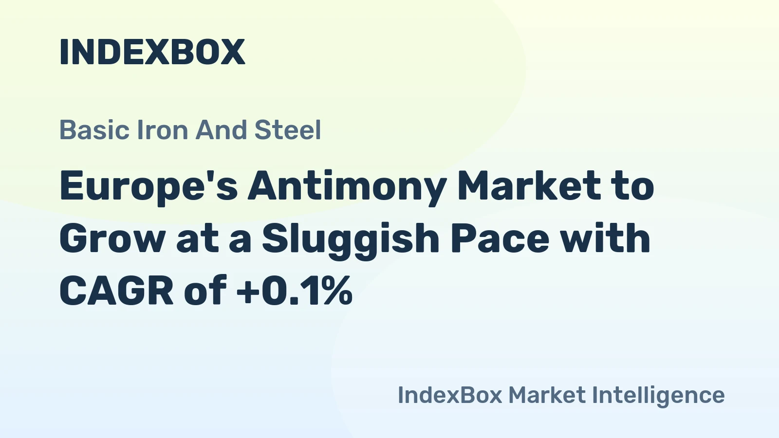 Europe's Antimony Market to Grow at a Sluggish Pace with CAGR of +0.1%