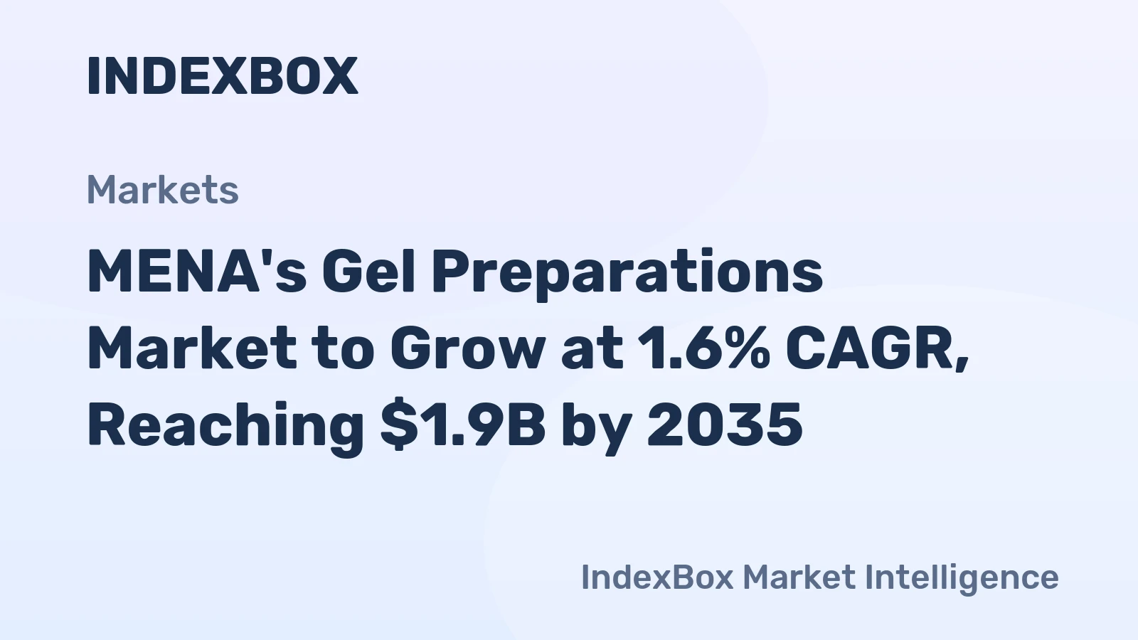 MENA's Gel Preparations Market to Grow at 1.6% CAGR, Reaching $1.9B by 2035