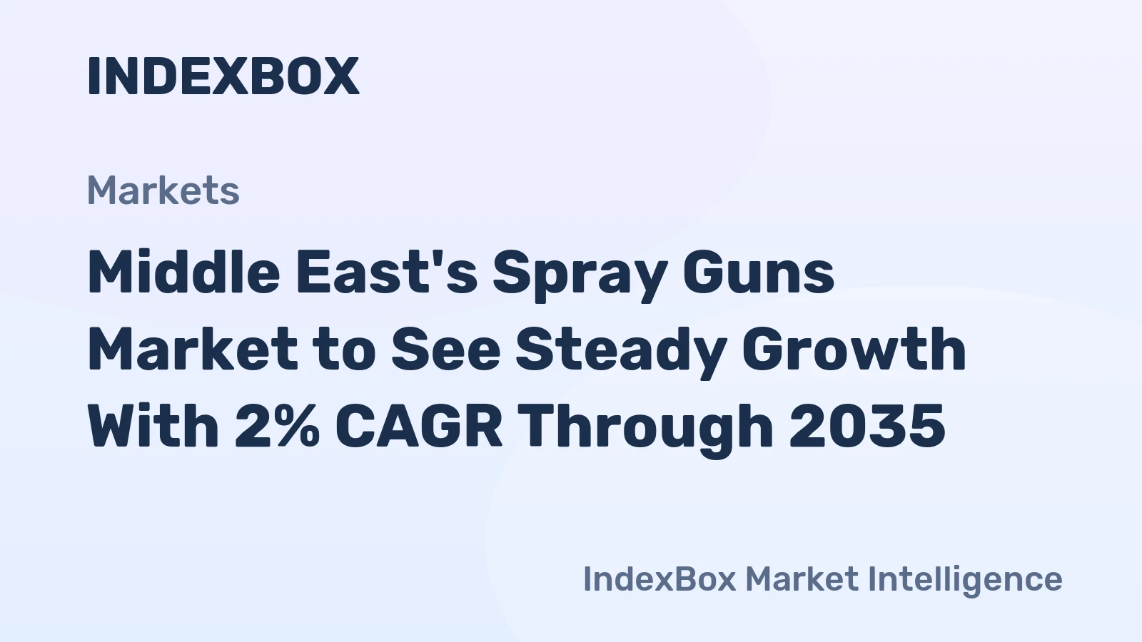 Middle East's Spray Guns Market to See Steady Growth With 2% CAGR Through 2035