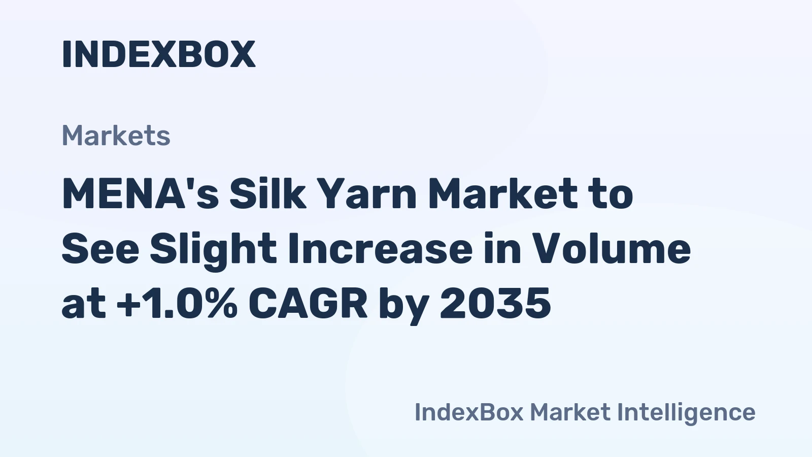 MENA's Silk Yarn Market to See Slight Increase in Volume at +1.0% CAGR by 2035