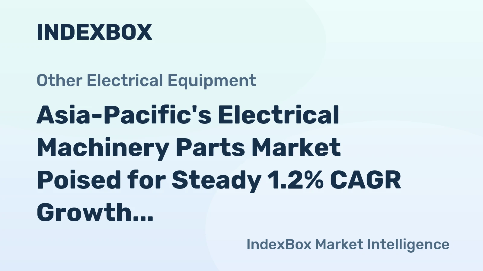 Asia-Pacific's Electrical Machinery Parts Market Poised for Steady 1.2% CAGR Growth Through 2035