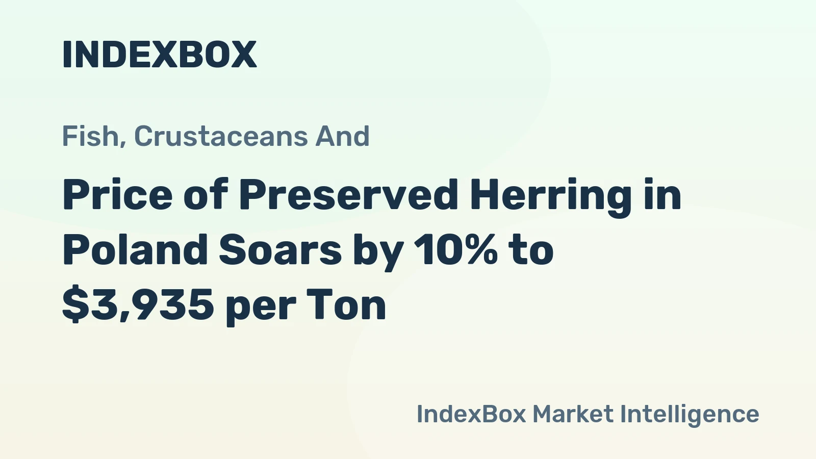 Price of Preserved Herring in Poland Soars by 10% to $3,935 per Ton