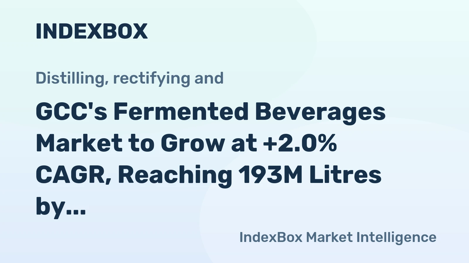 GCC's Fermented Beverages Market to Grow at +2.0% CAGR, Reaching 193M Litres by 2035