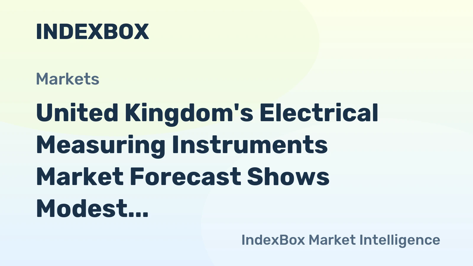 United Kingdom's Electrical Measuring Instruments Market Forecast Shows Modest 1.0% CAGR Growth Through 2035