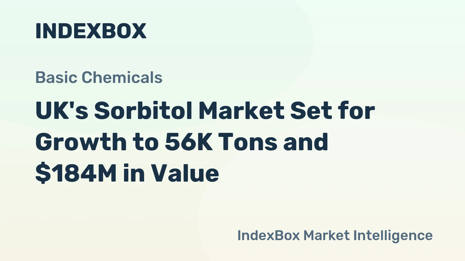 UK's Sorbitol Market Set for Growth to 56K Tons and $184M in Value