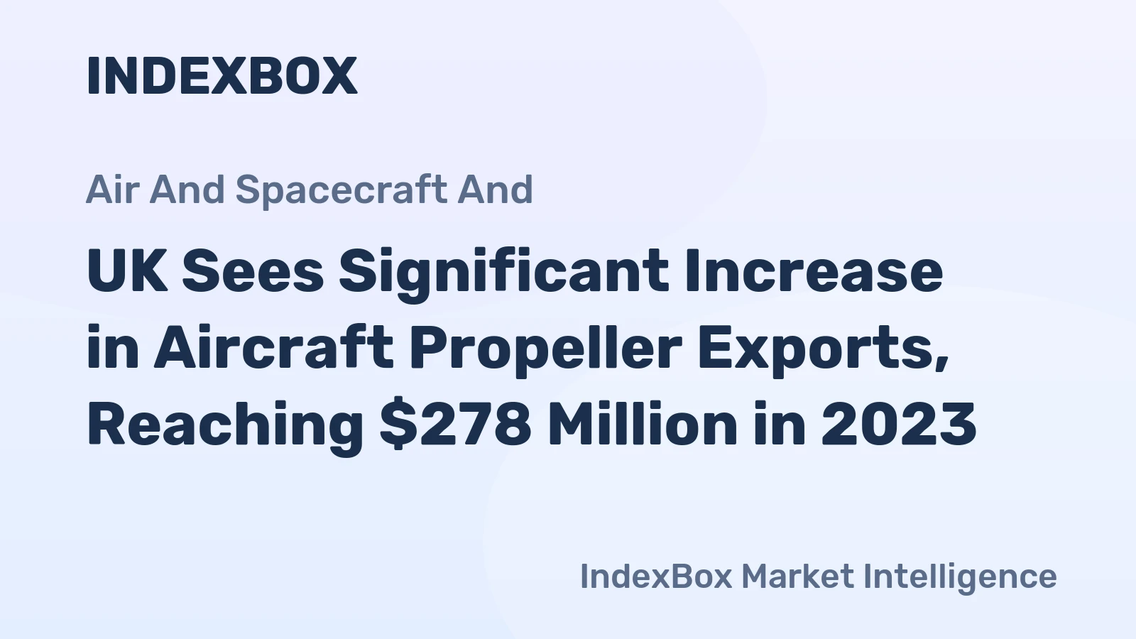 UK Sees Significant Increase in Aircraft Propeller Exports, Reaching $278 Million in 2023