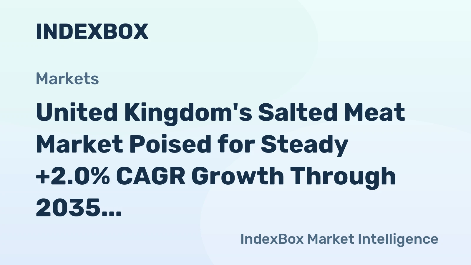 United Kingdom's Salted Meat Market Poised for Steady +2.0% CAGR Growth Through 2035