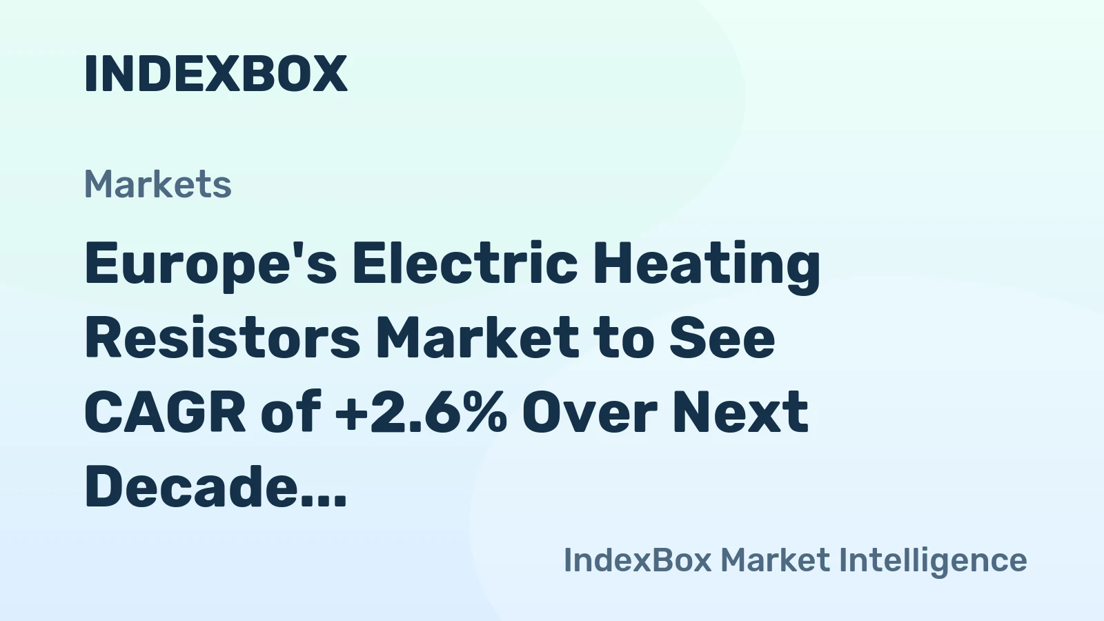 Europe's Electric Heating Resistors Market to See CAGR of +2.6% Over Next Decade
