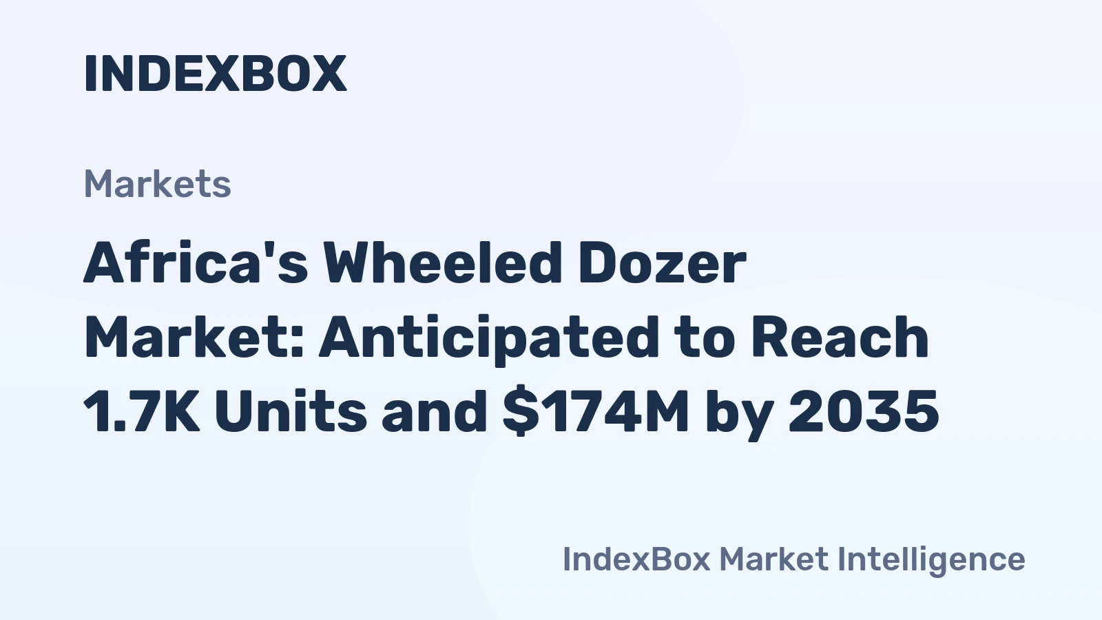 Africa's Wheeled Dozer Market: Anticipated to Reach 1.7K Units and $174M by 2035