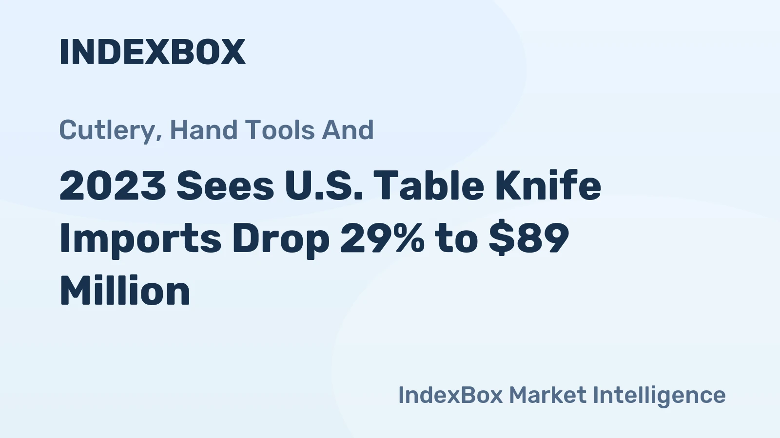 2023 Sees U.S. Table Knife Imports Drop 29% to $89 Million