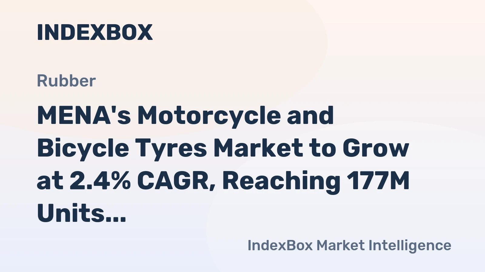 MENA's Motorcycle and Bicycle Tyres Market to Grow at 2.4% CAGR, Reaching 177M Units by 2035