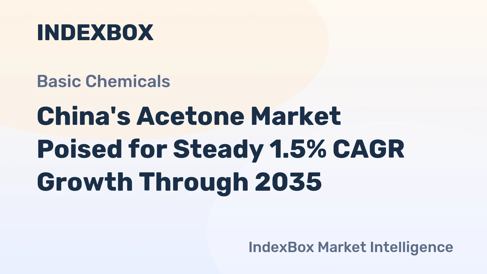 China's Acetone Market Poised for Steady 1.5% CAGR Growth Through 2035