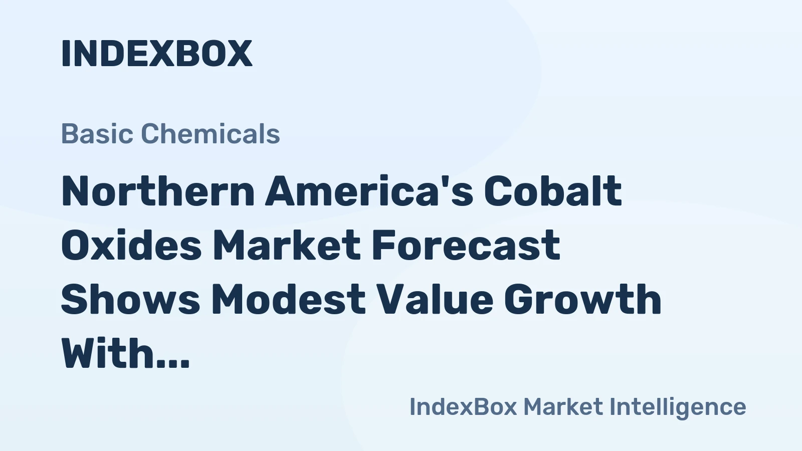 Northern America's Cobalt Oxides Market Forecast Shows Modest Value Growth With a +0.9% CAGR Through 2035
