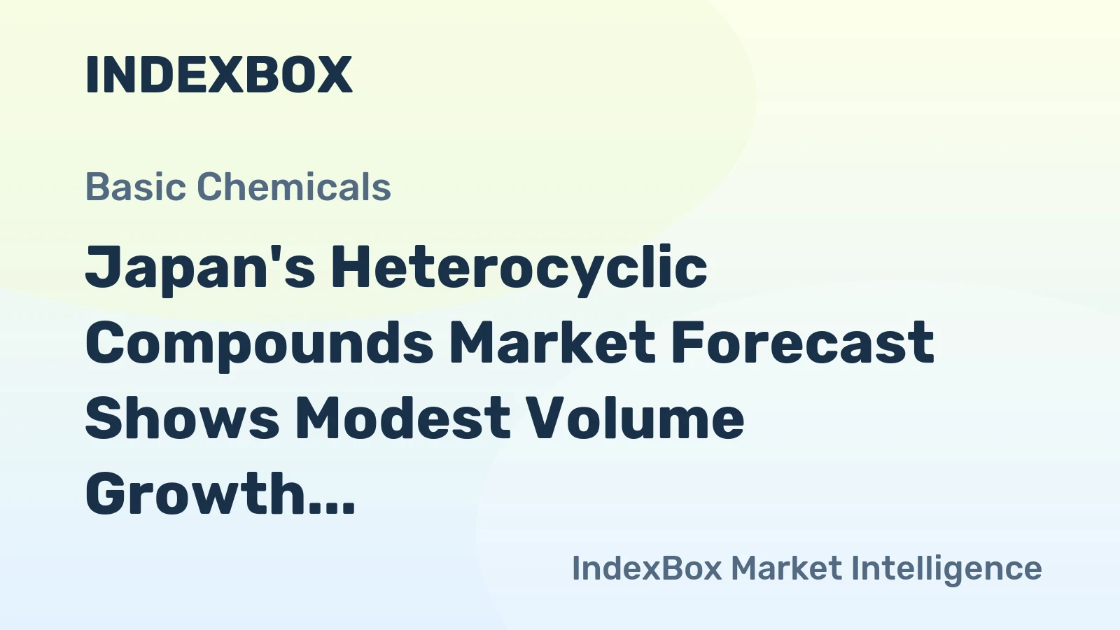 Japan's Heterocyclic Compounds Market Forecast Shows Modest Volume Growth at 0.1% CAGR Through 2035