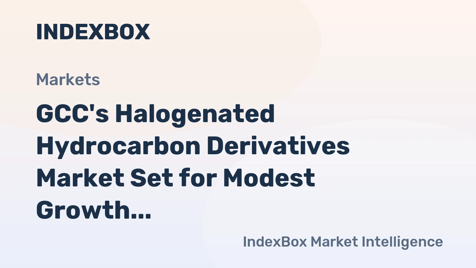 GCC's Halogenated Hydrocarbon Derivatives Market Set for Modest Growth with +1.3% Value CAGR Through 2035