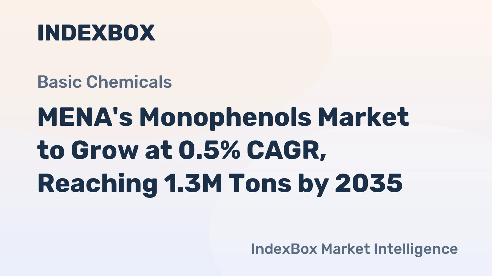 MENA's Monophenols Market to Grow at 0.5% CAGR, Reaching 1.3M Tons by 2035