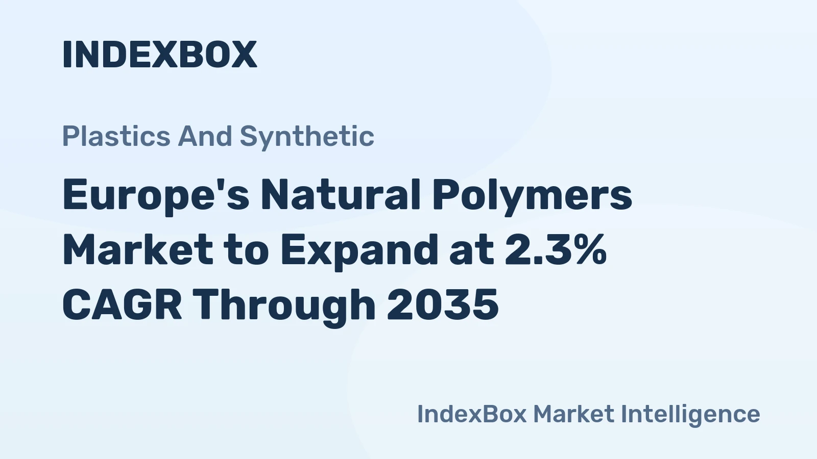 Europe's Natural Polymers Market to Expand at 2.3% CAGR Through 2035