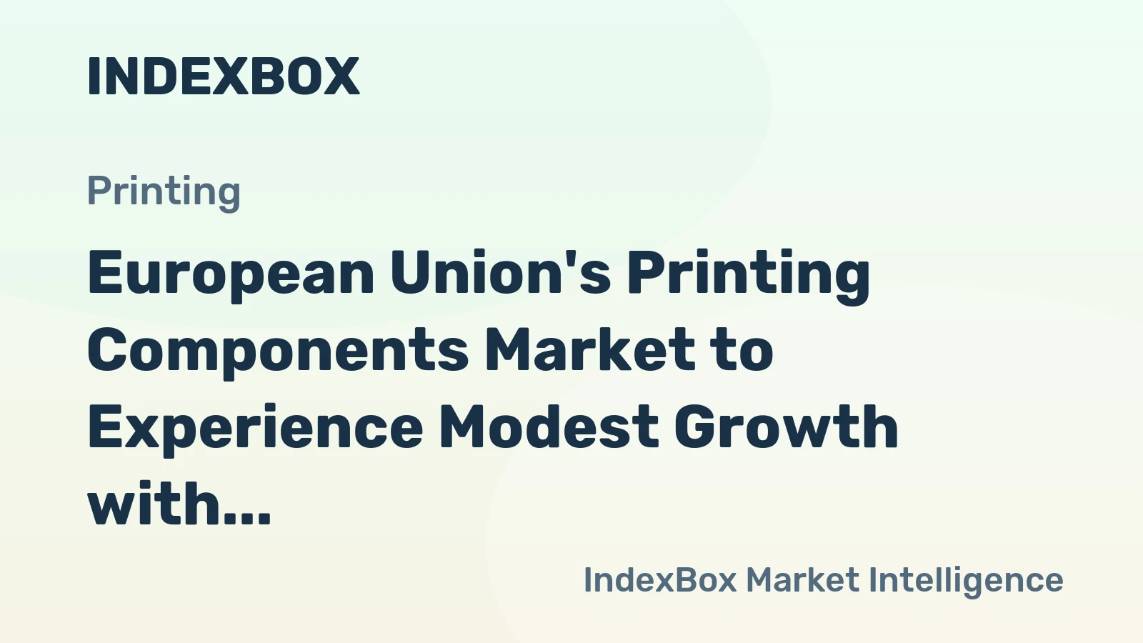 European Union's Printing Components Market to Experience Modest Growth with CAGR of +1.1% by 2035