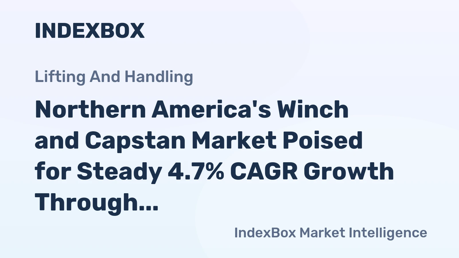 Northern America's Winch and Capstan Market Poised for Steady 4.7% CAGR Growth Through 2035