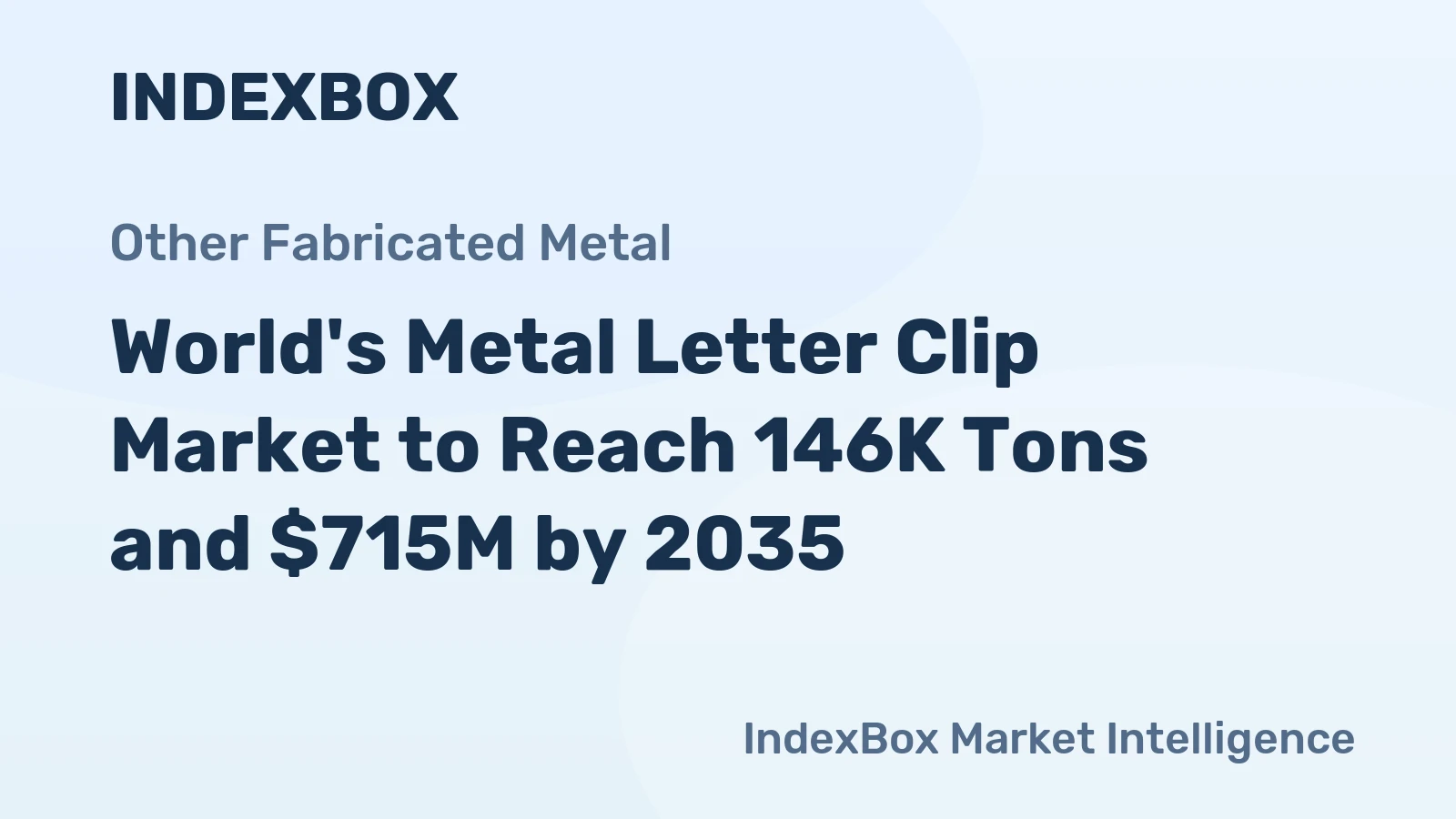 World's Metal Letter Clip Market to Reach 146K Tons and $715M by 2035