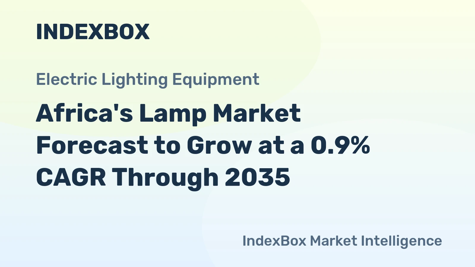 Africa's Lamp Market Forecast to Grow at a 0.9% CAGR Through 2035