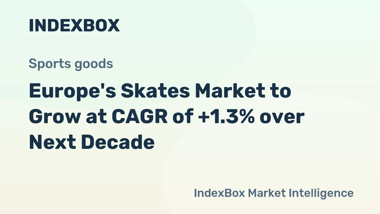 Europe's Skates Market to Grow at CAGR of +1.3% over Next Decade