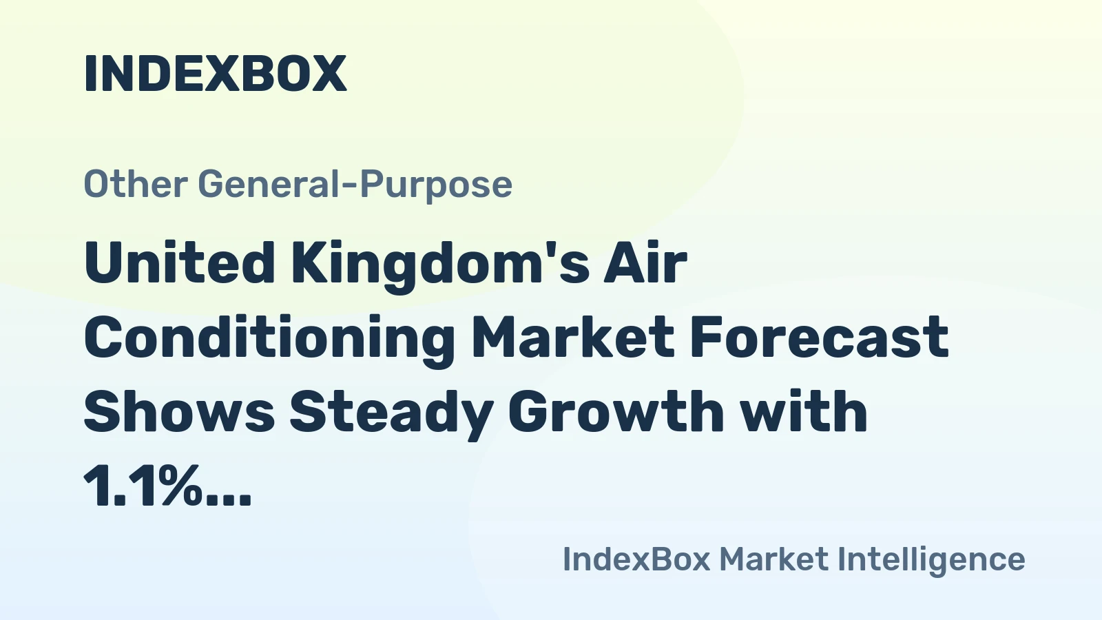United Kingdom's Air Conditioning Market Forecast Shows Steady Growth with 1.1% CAGR in Value Terms