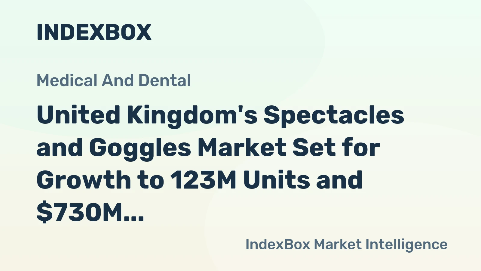 United Kingdom's Spectacles and Goggles Market Set for Growth to 123M Units and $730M Value